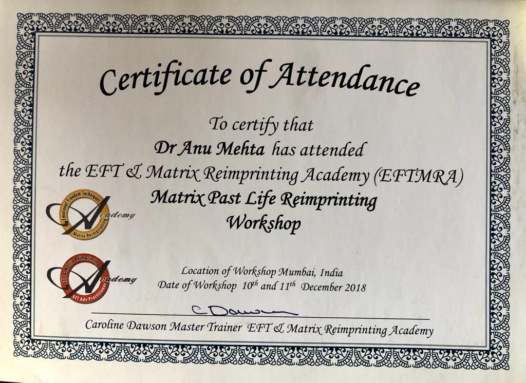 EFT & Matrix Reimprinting – Meta Health India